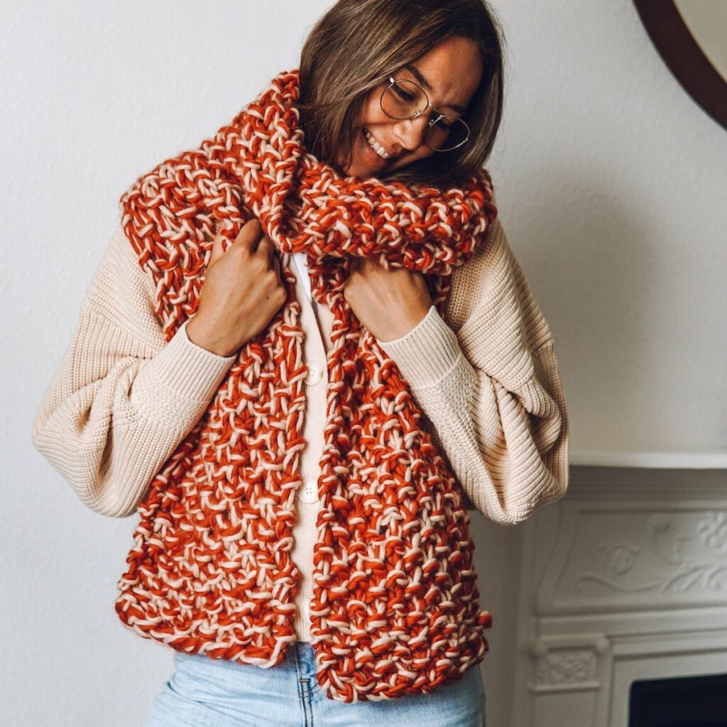 Knit Kit - Squidgable Scarf - Make Your Own Cosy Scarf - Etsy