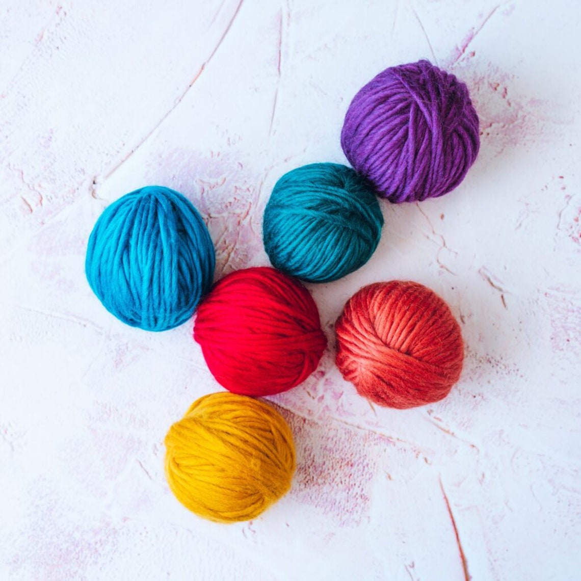 Rainbow Super Chunky Yarn Bundle - Etsy