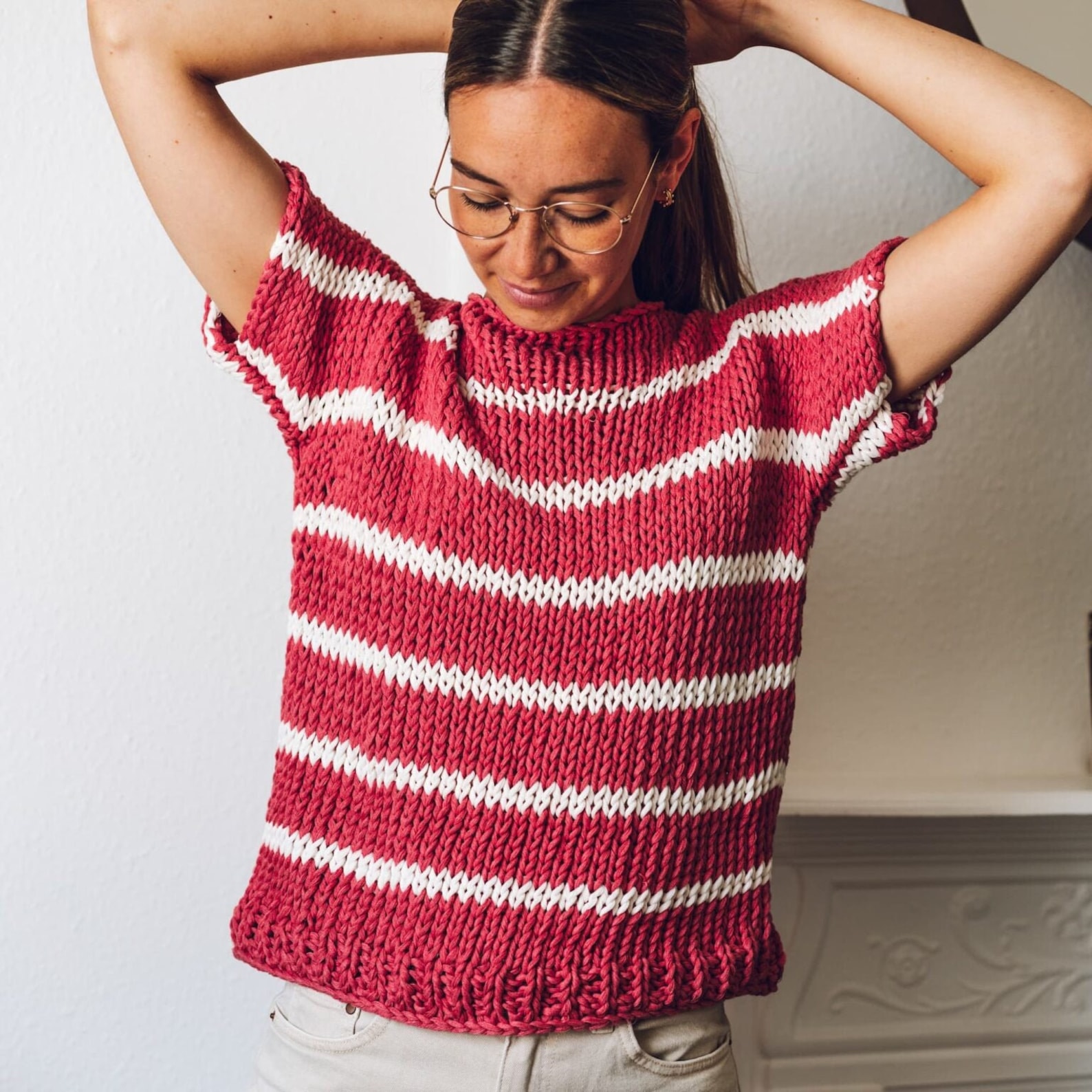 Knitting Pattern The Easy Tee Basic T-shirt knitting | Etsy