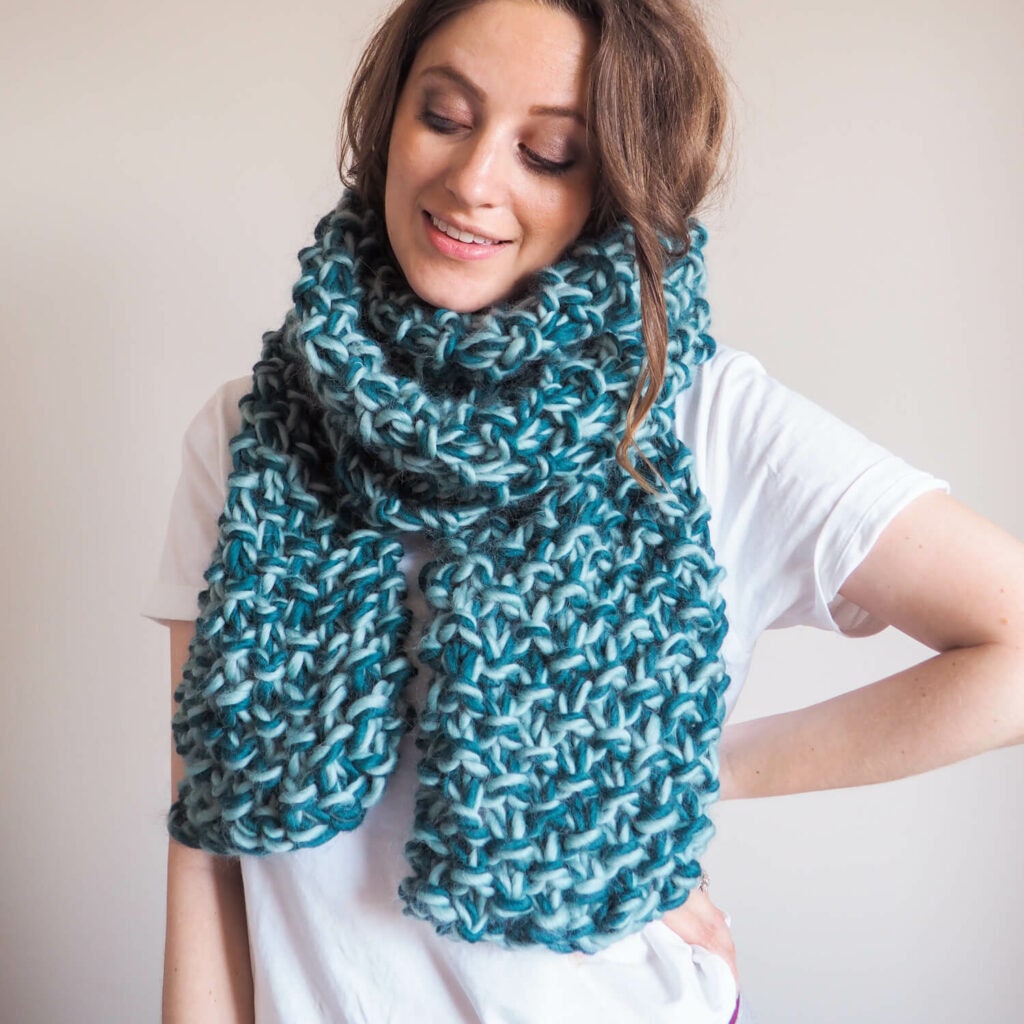 Knit Kit - Squidgable Scarf - Make Your Own Cosy Scarf - Etsy