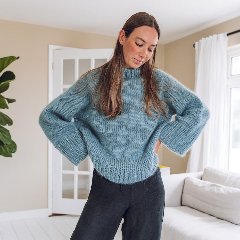 Knit Kit Luxe Layer Jumper Mohair Jumper Knitting Kit - Etsy