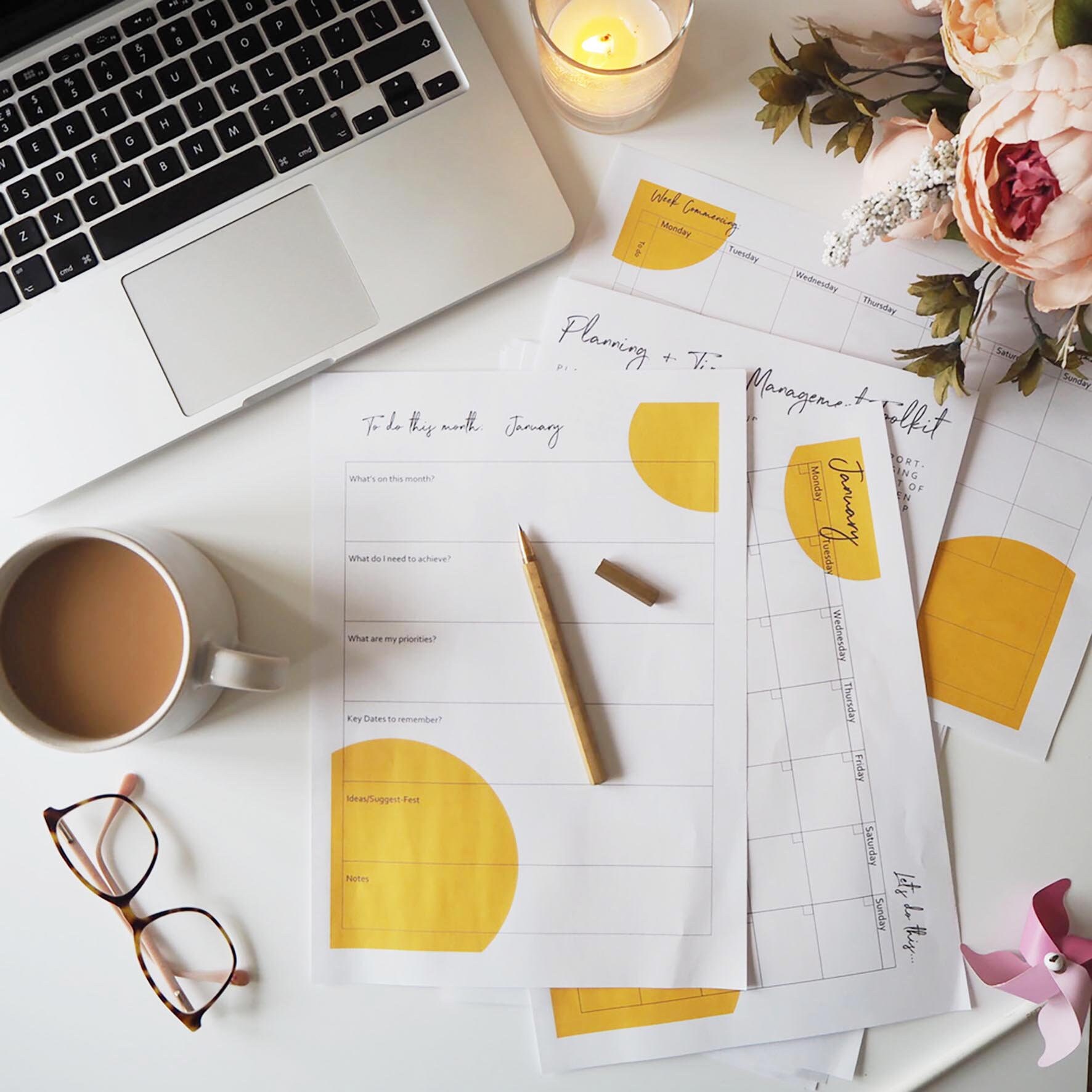 Planning & Time Management Toolkit Use Your Time Effectively - Etsy