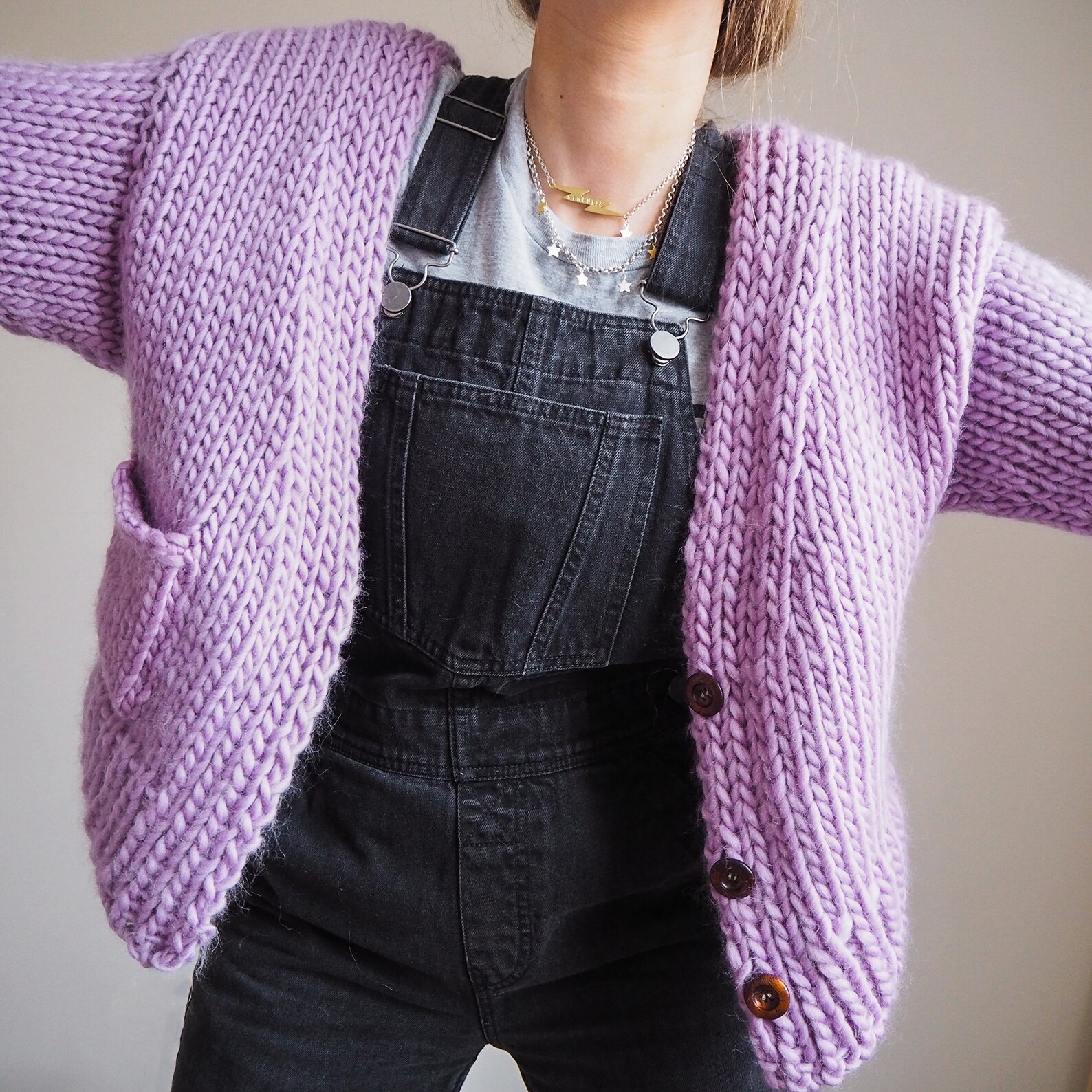 Knitting Pattern Button knit up Cardigan Perfect for Beginners - Etsy