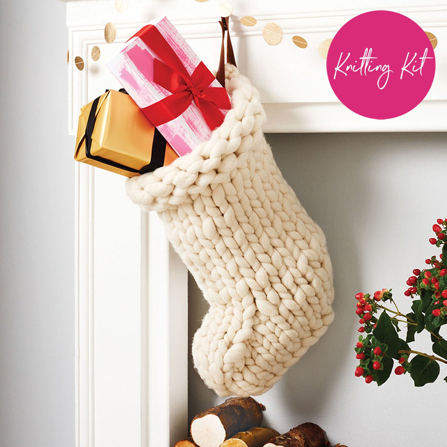 Knit Kit Jumbo Stocking Small / Make Your Own Jumbo | Etsy