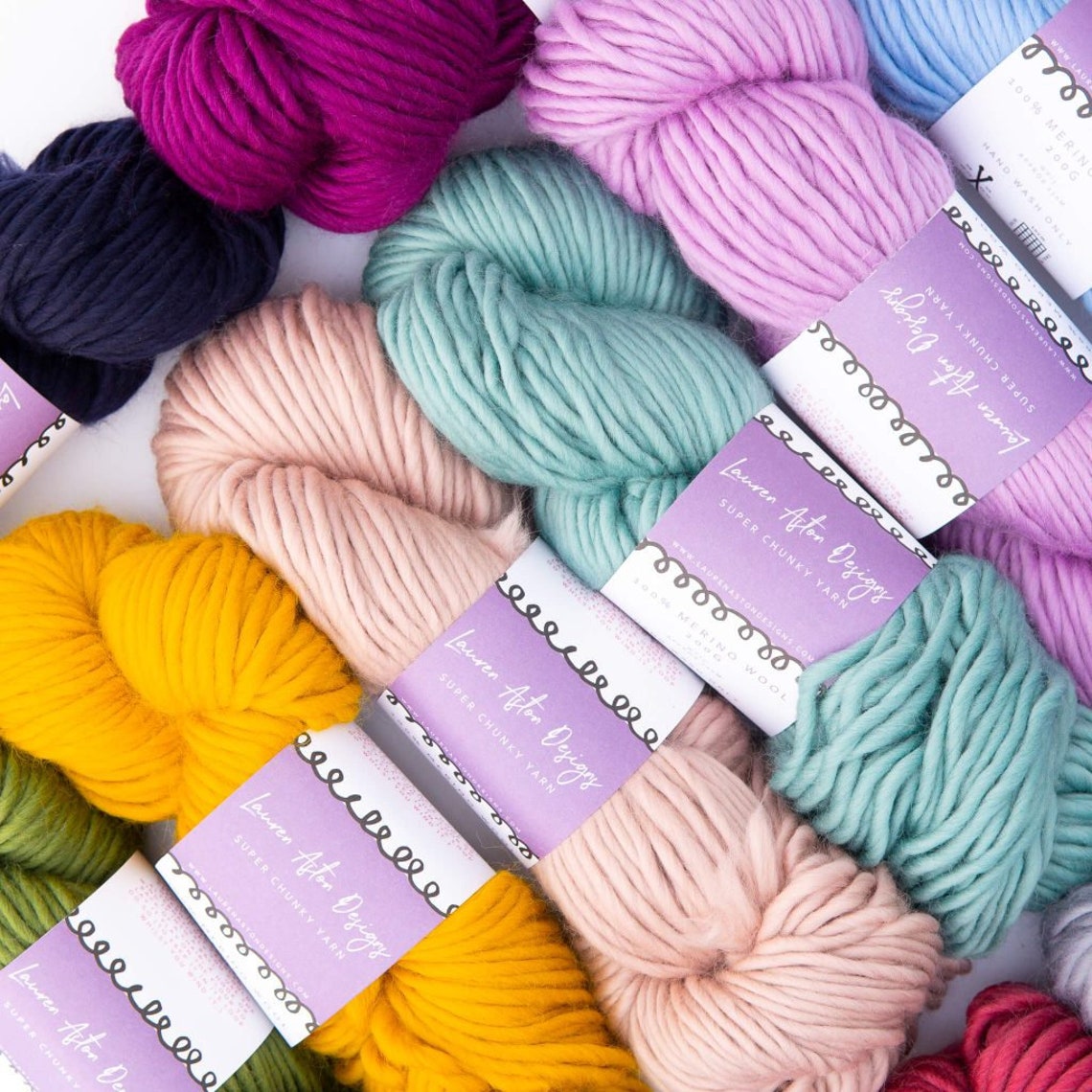 Super Chunky Yarn Bundle of 12 Hanks | Etsy