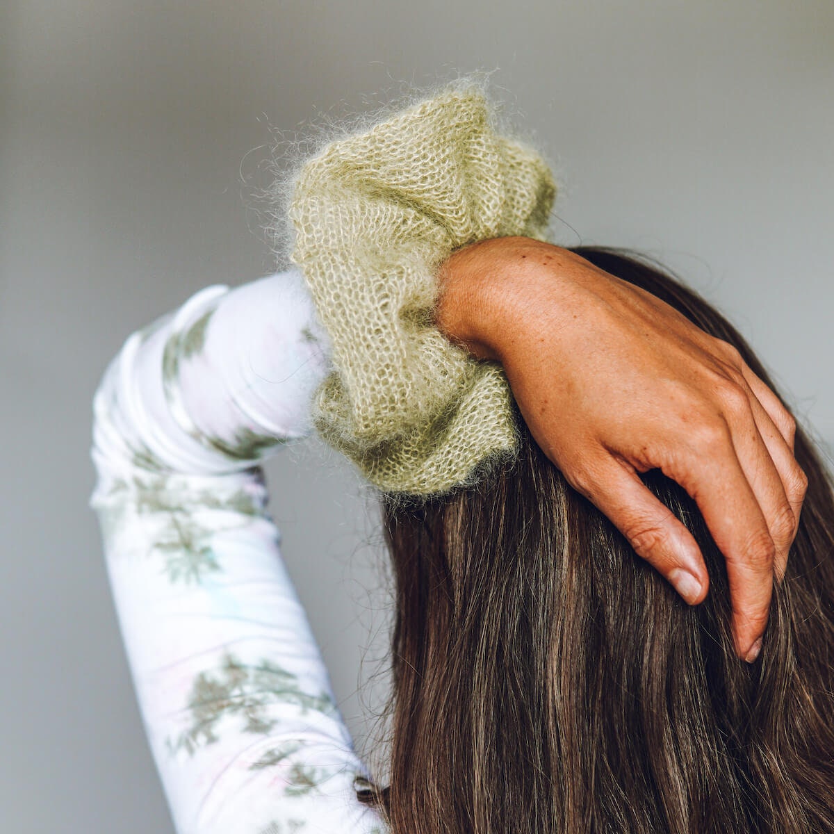 Knitting Pattern - Mini Mohair 'scrunch Me' Scrunchie - Knit Your Own ...
