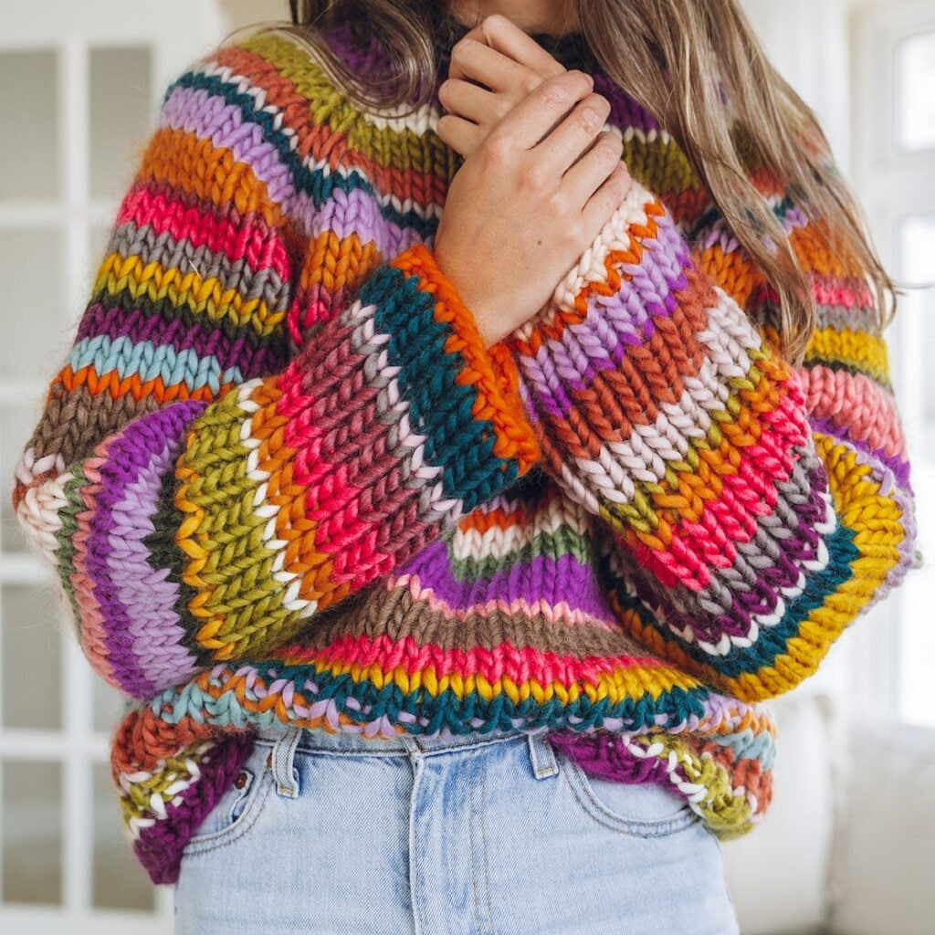Knitting Pattern - Knit More Waste Less Jumper | Waste Free Jumper PDF ...