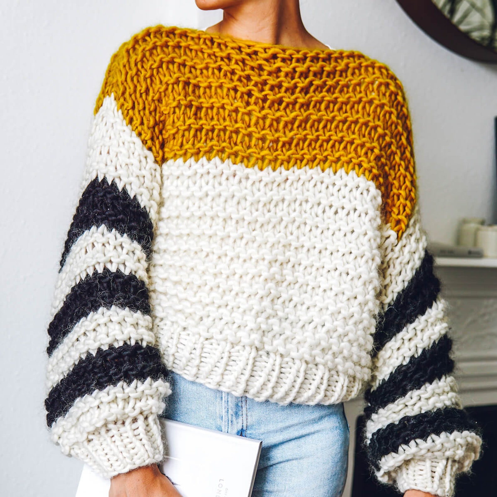 Knitting Pattern Easy Jumper Knitting Pattern Head in the - Etsy