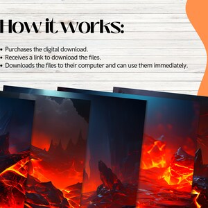 Fiery Fusion: 60 Lava Backgrounds + 120 Designs - Etsy Listing With ...