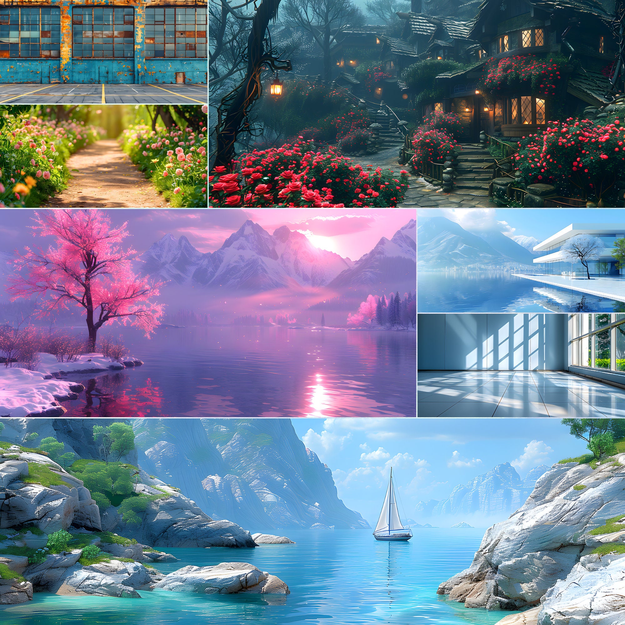 Colorful Digital Backgrounds and Backdrops High-resolution Mixed ...
