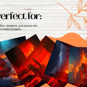 Fiery Fusion: 60 Lava Backgrounds + 120 Designs - Etsy Listing With ...