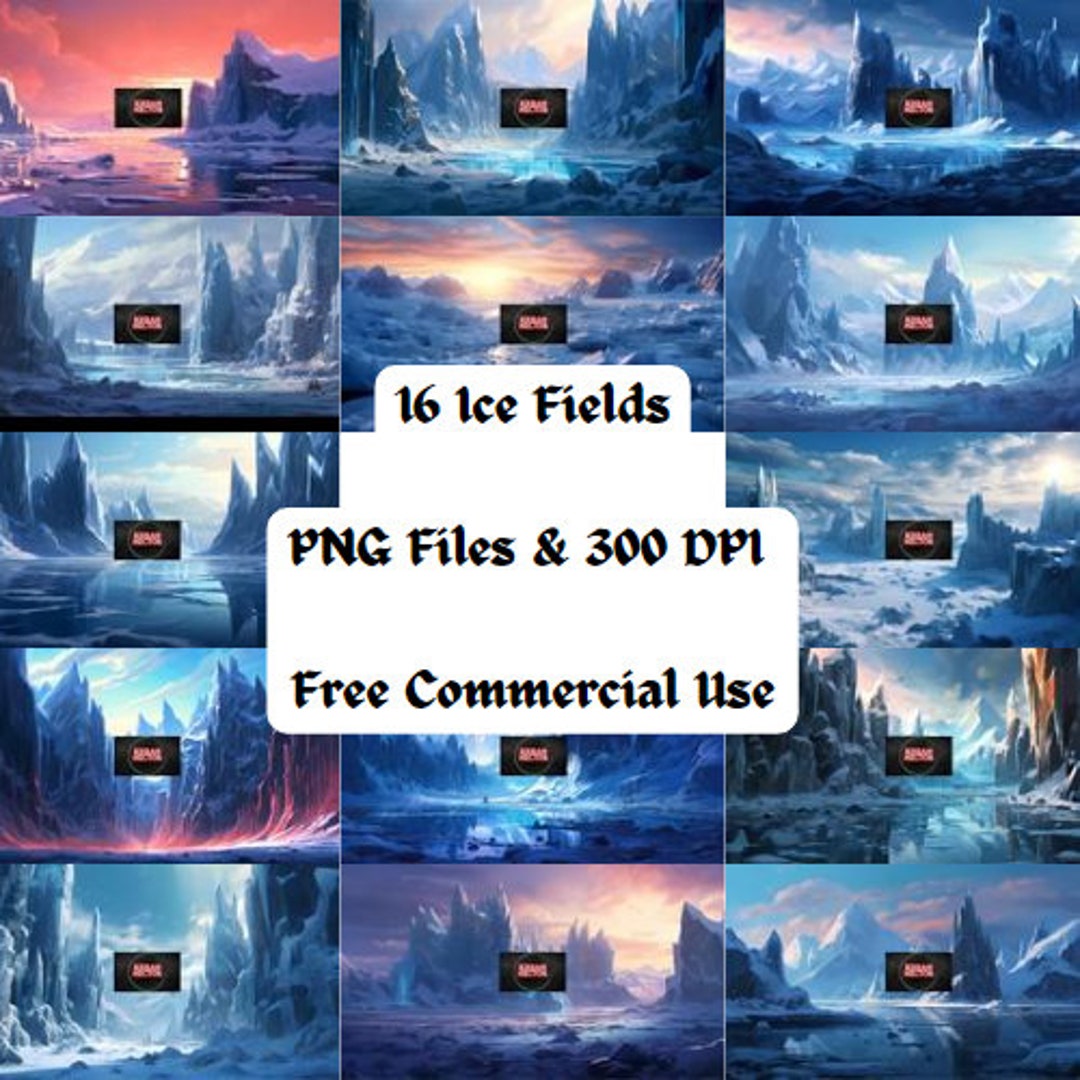 Icy Wonderland AI Background - Digital Art Download - Etsy
