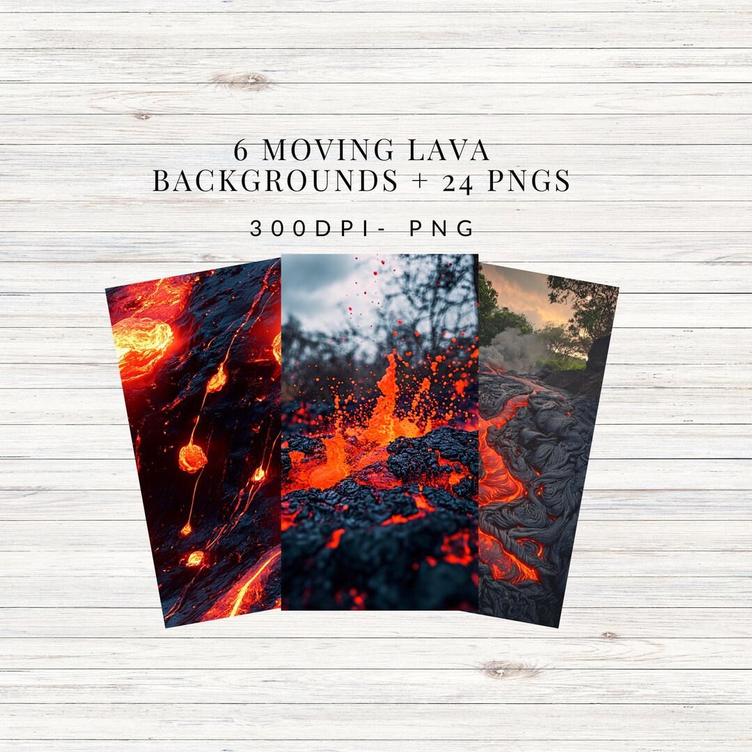 Lava Phone Backgrounds Volcanic Eruption Digital Wallpaper Fiery Lava ...