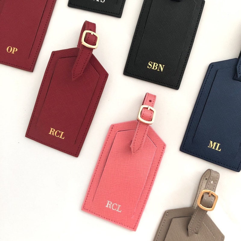 Monogram Luggage Tag - Etsy