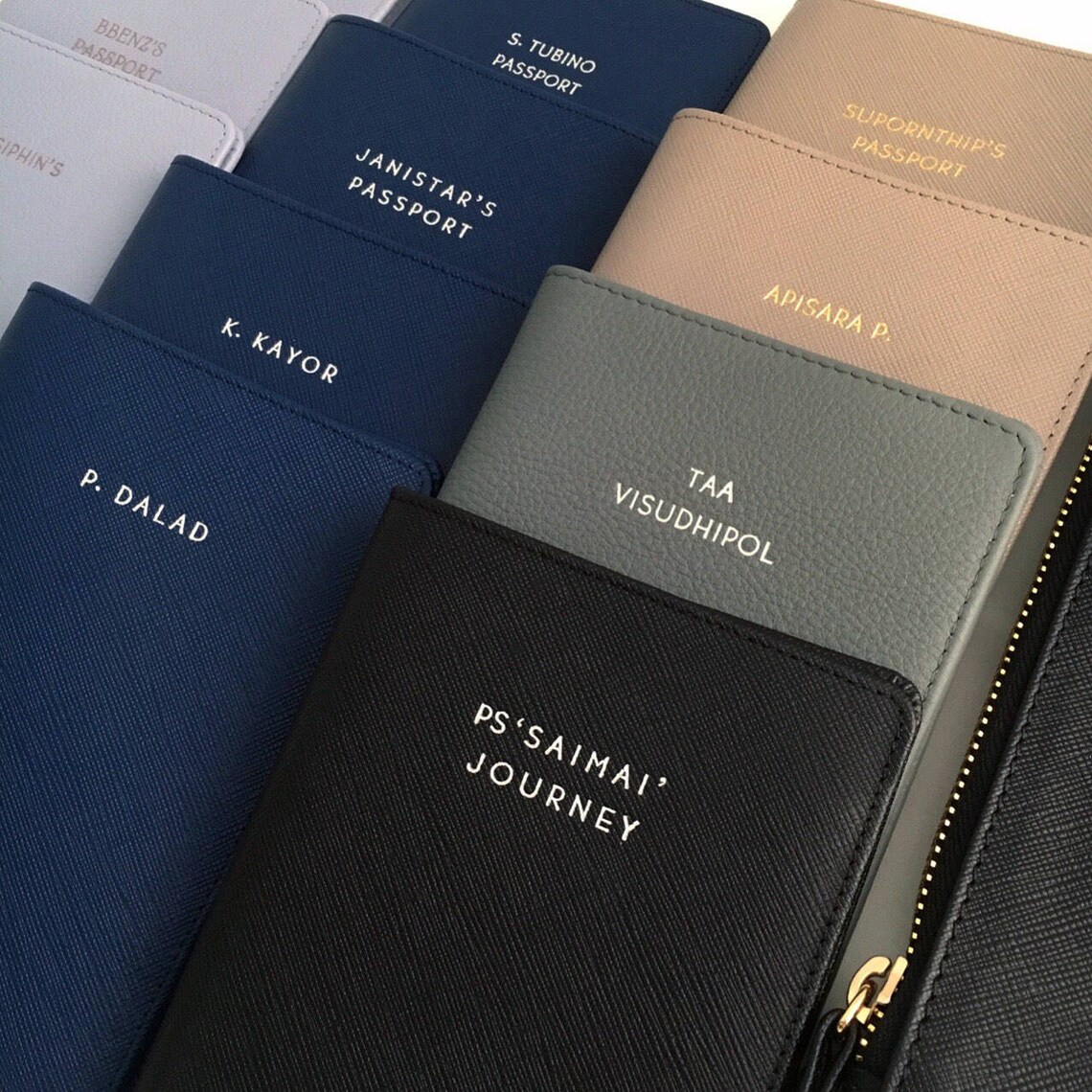 Monogram Passport Cover Personalized Leather Passport Holder | Etsy