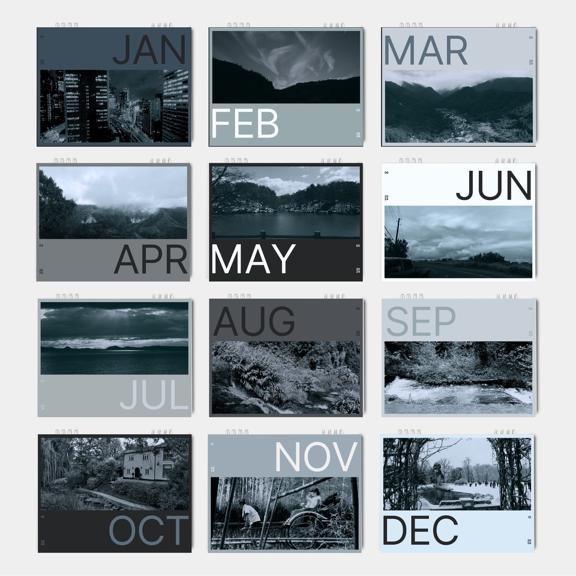 Minimalist | Sleek | Calendar | Landscape Scenery & Positive Quotes ...