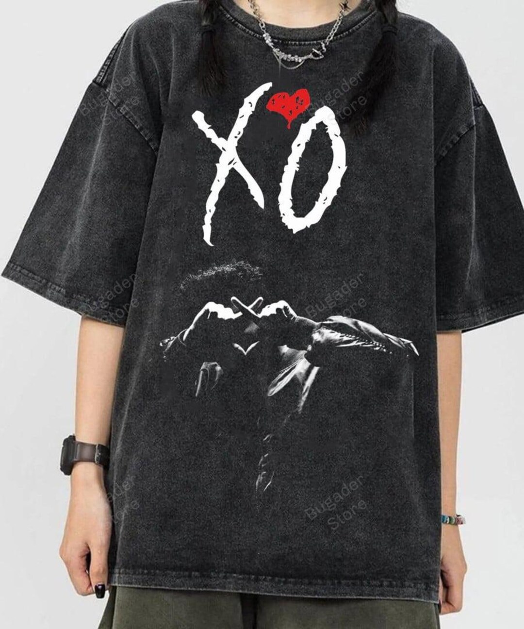 The Weeknd XO Hands T-shirt – XO Logo Heart Design, Fan Merch Graphic ...
