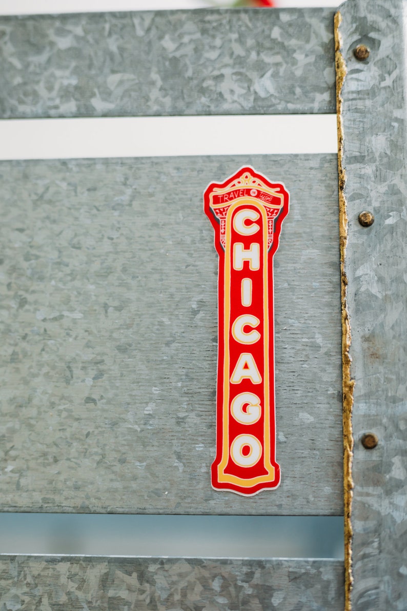 Chicago Stickers Chicago-Style Stickers | Etsy