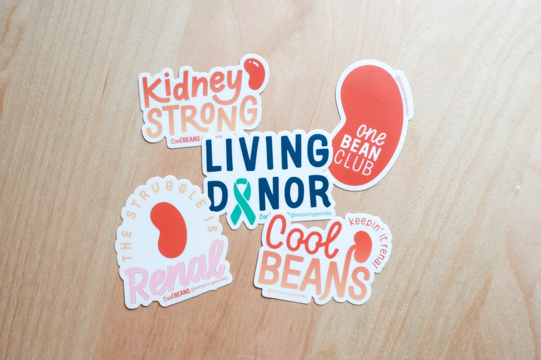 Kidney Disease Awareness Sticker | Vinyl Die-cut Decal - Etsy