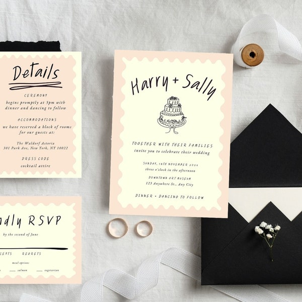 Cool Wedding Invitation - Etsy UK