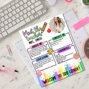 Meet the Teacher Editable & Customizable Back to School Flyer | School ...