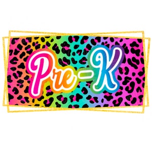 Back to School Lisa Frank Inspired 7 PNG Bundle Grade Level ...