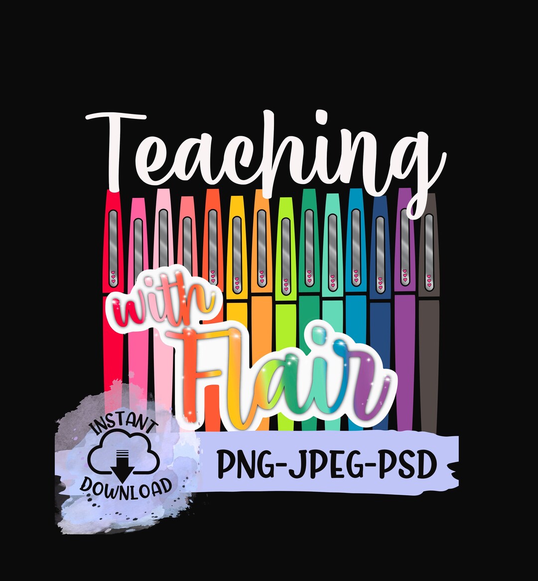 Teaching With Flair Lisa Frank Inspired Rainbow Flair Pens for Teacher ...