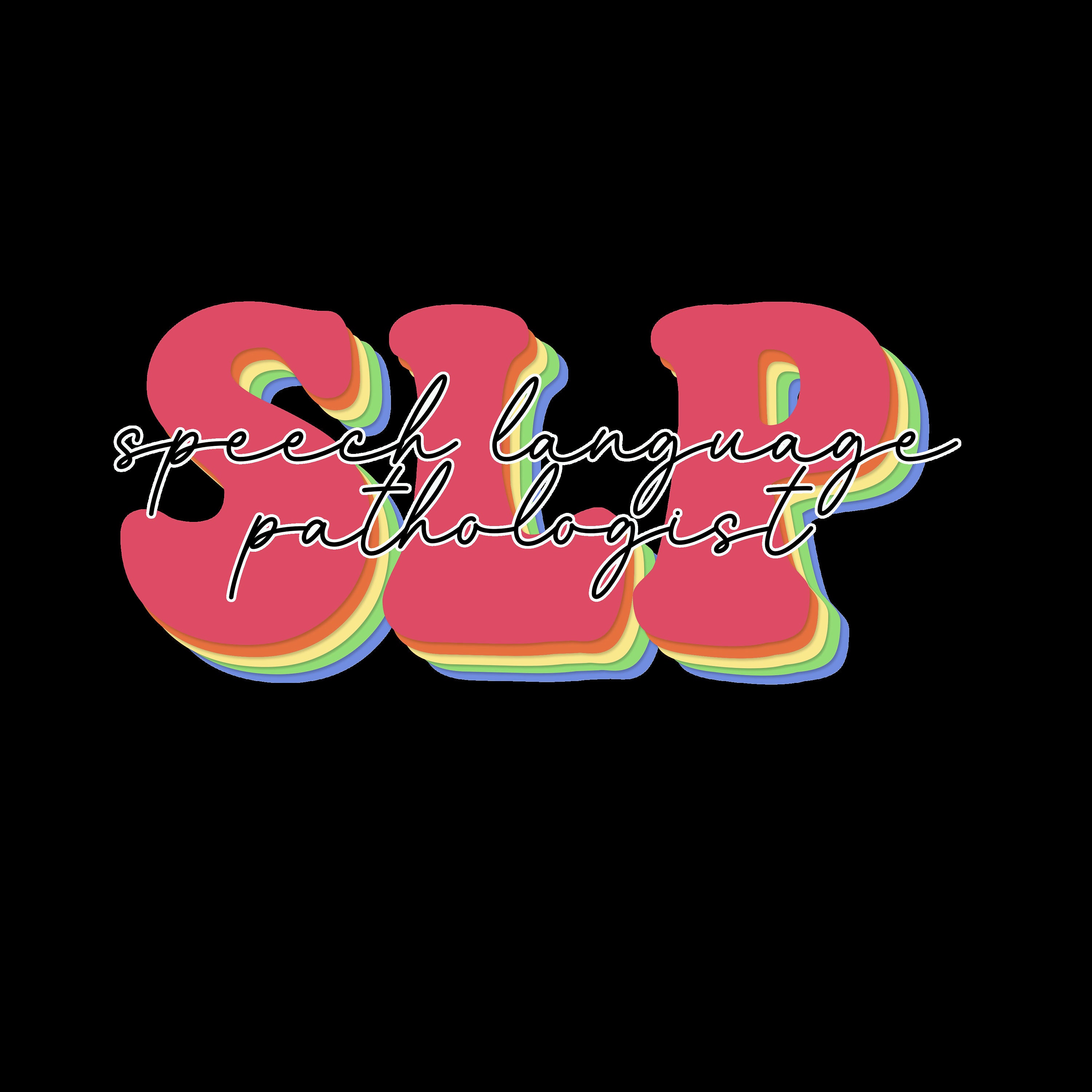 SLP Speech Teacher PNG Design Bundle Speech Language - Etsy