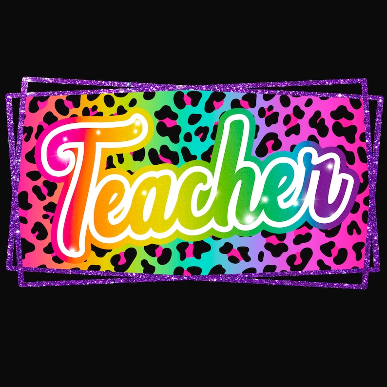 Lisa Frank Inspired Custom Neon Rainbow Leopard Print T-shirt - Etsy