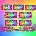 Back to School Lisa Frank Inspired 7 PNG Bundle Grade Level ...