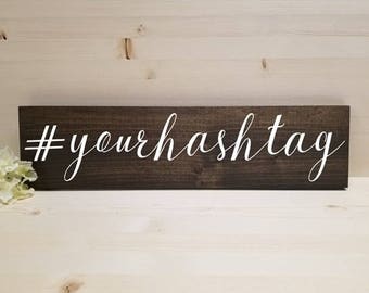 Hashtag wedding sign | Etsy