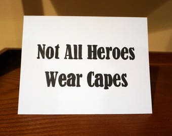 Not All Heroes Wear Capes Some Wear Scrubs Stethoscope Heart - Etsy