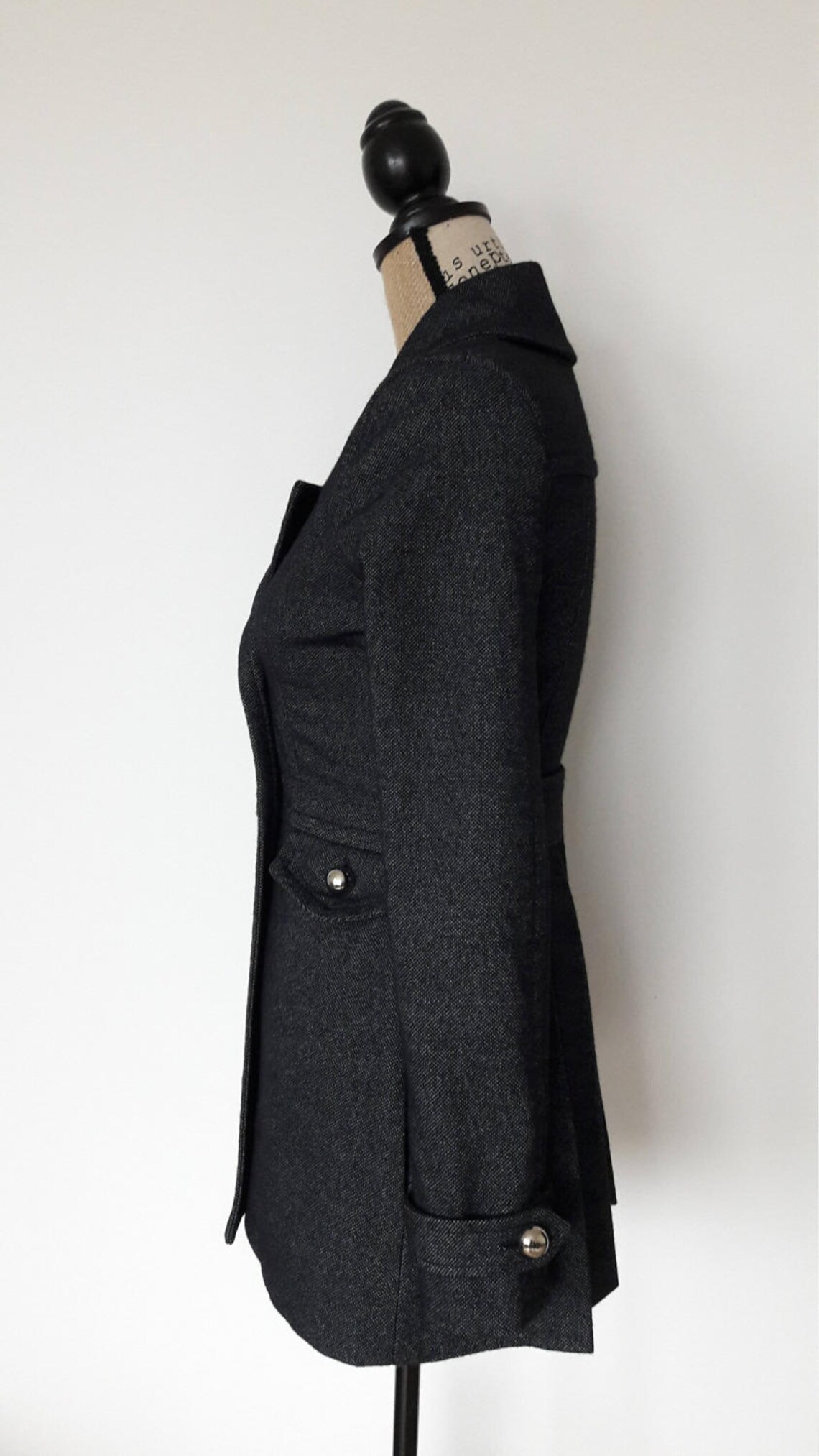 Pleated Wool Jacket | Etsy