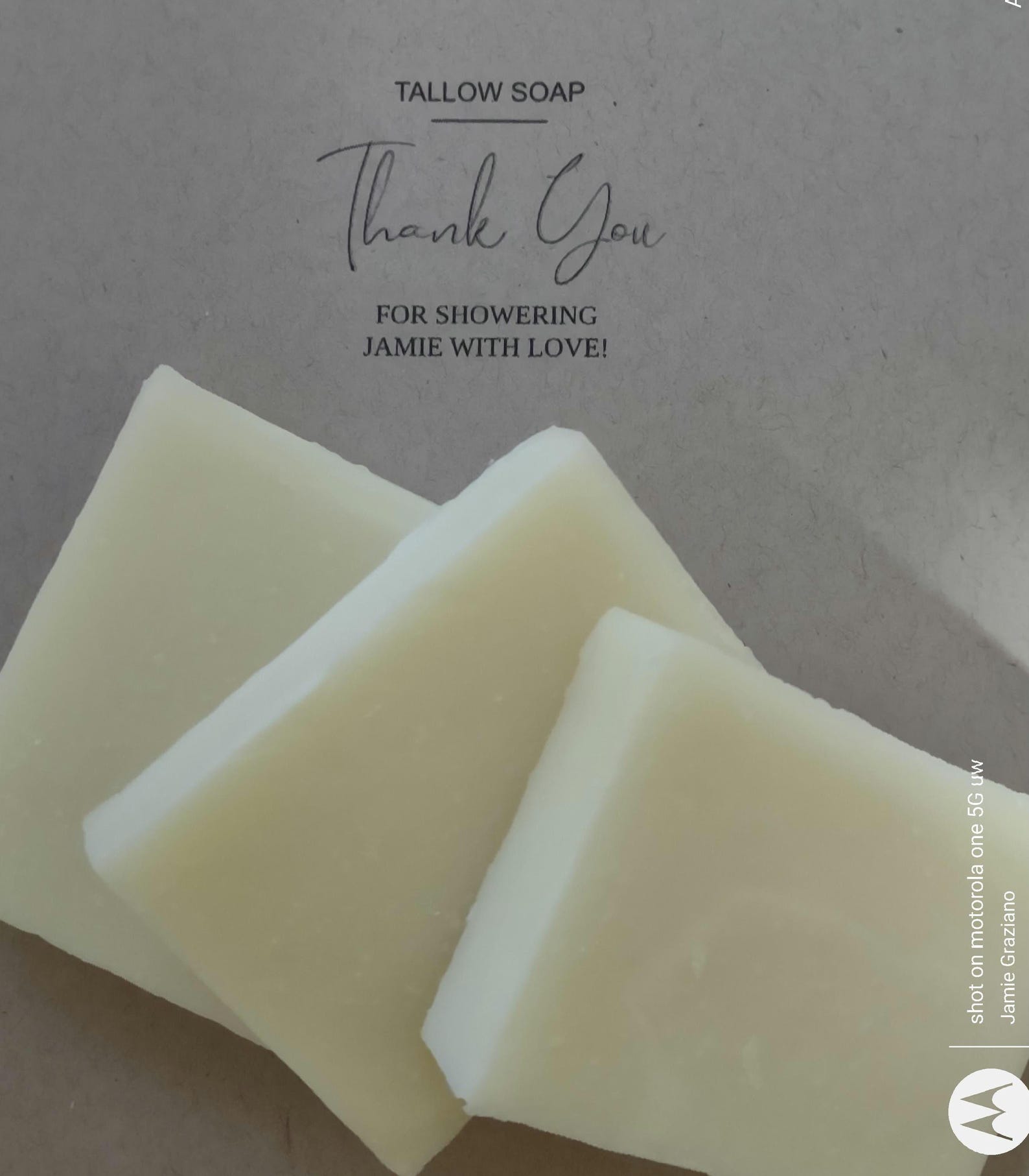 Grass Fed Tallow Soap Unscented Cold Process 1 8 5 75 Ounce Bars 100