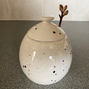 Butter Dish and Jam Pot With Spoon - Etsy