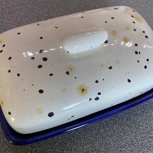 Butter Dish and Jam Pot With Spoon - Etsy