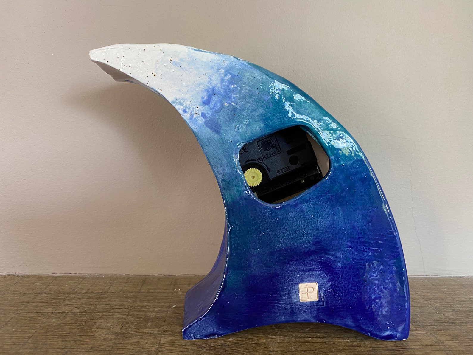 Tabletop Clock Wave Handmade Ceramic Design - Etsy