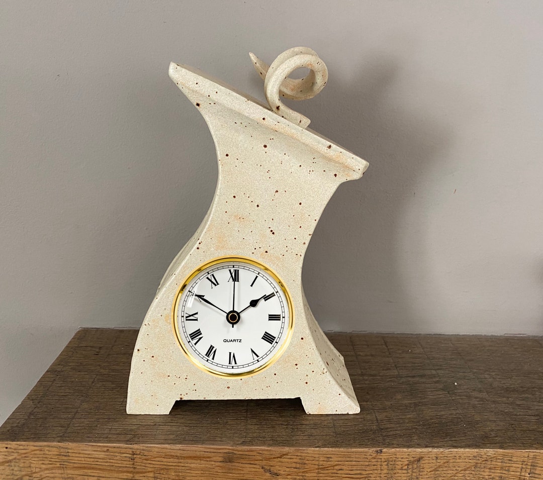 Ceramic Mantel Clock, Unique Wedding Gift - Etsy