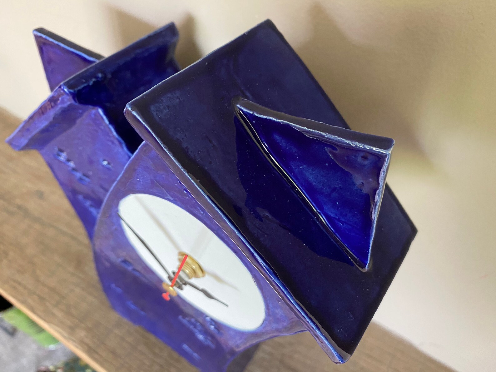 Ceramic Clock Tabletop Clock Shelf Clock Double Clock - Etsy UK