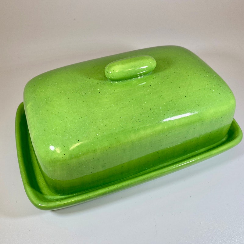 Green Butter Dish - Etsy