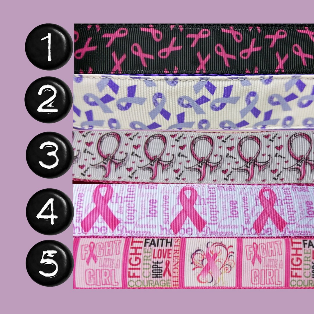 Cancer Awareness Ribbons. Keychain. Wristlet/key Fob or Full - Etsy