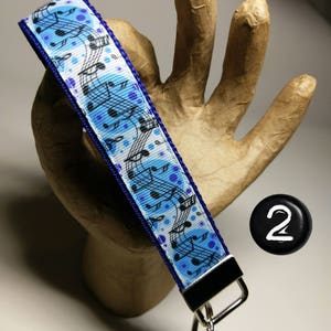 Music Piano Band Keychain Wristlet Key Fob or Full Length - Etsy