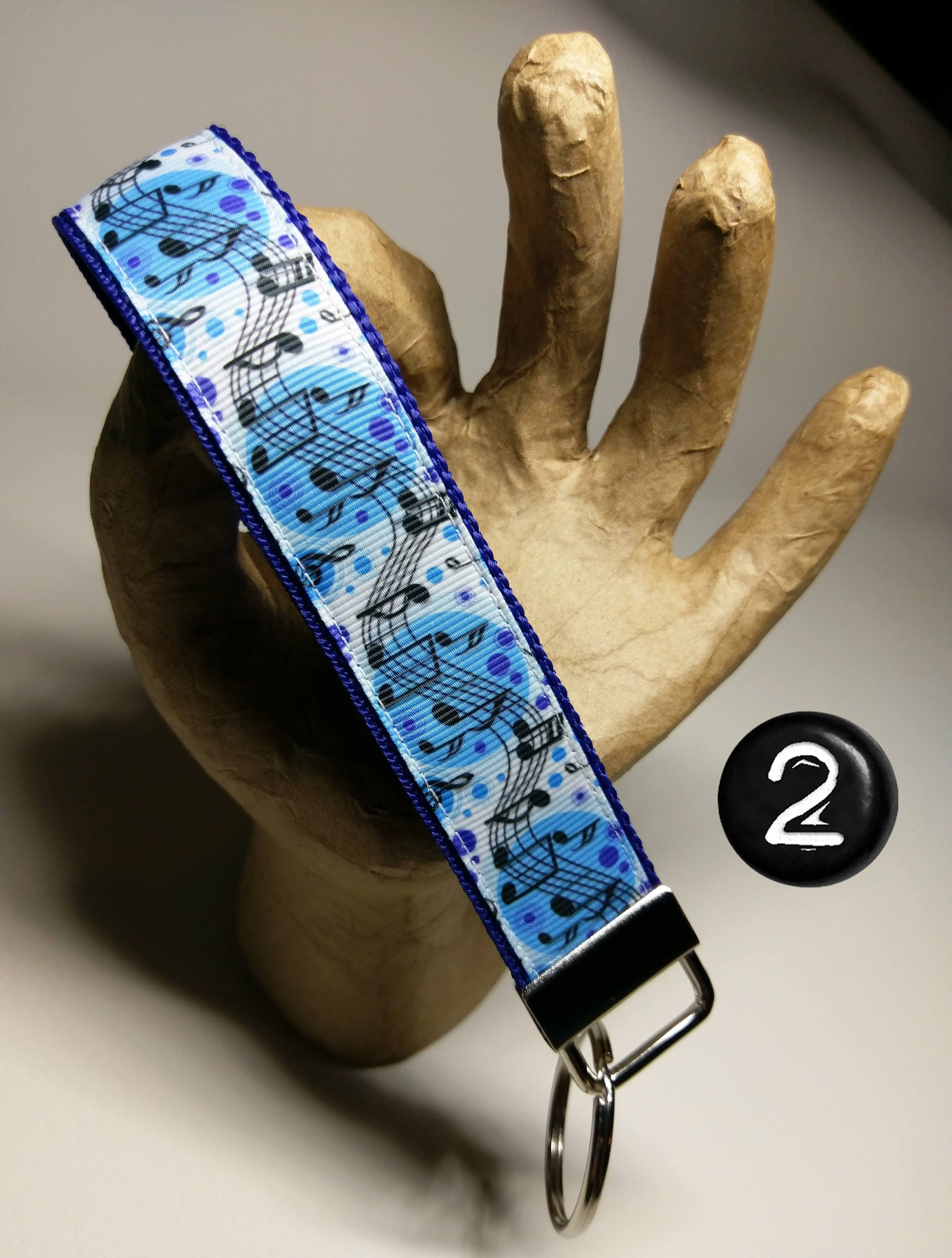 Music Piano Band Keychain Wristlet Key Fob or Full Length - Etsy