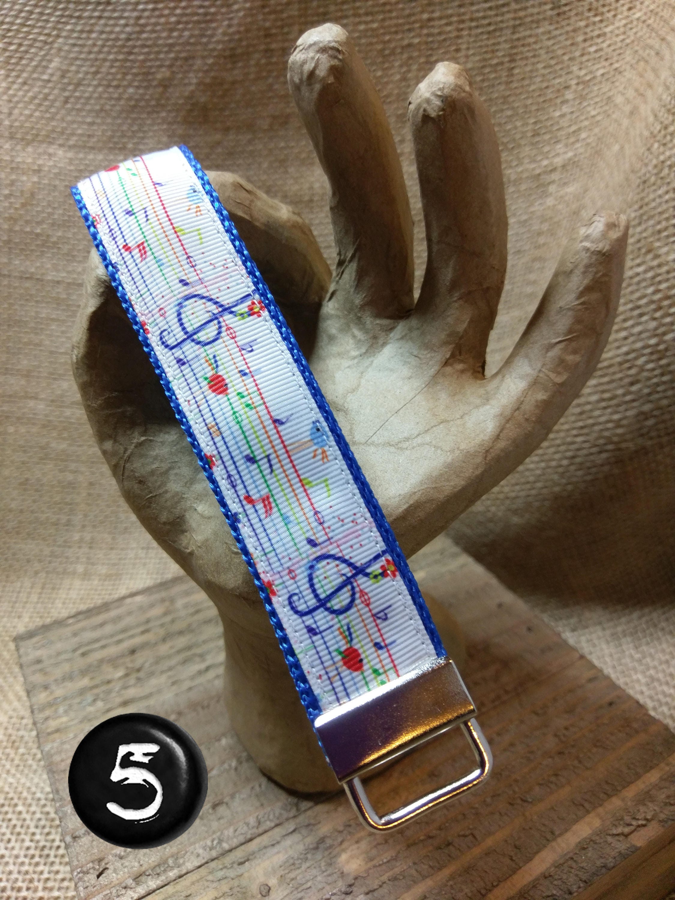 Music Piano Band Keychain Wristlet Key Fob or Full Length | Etsy