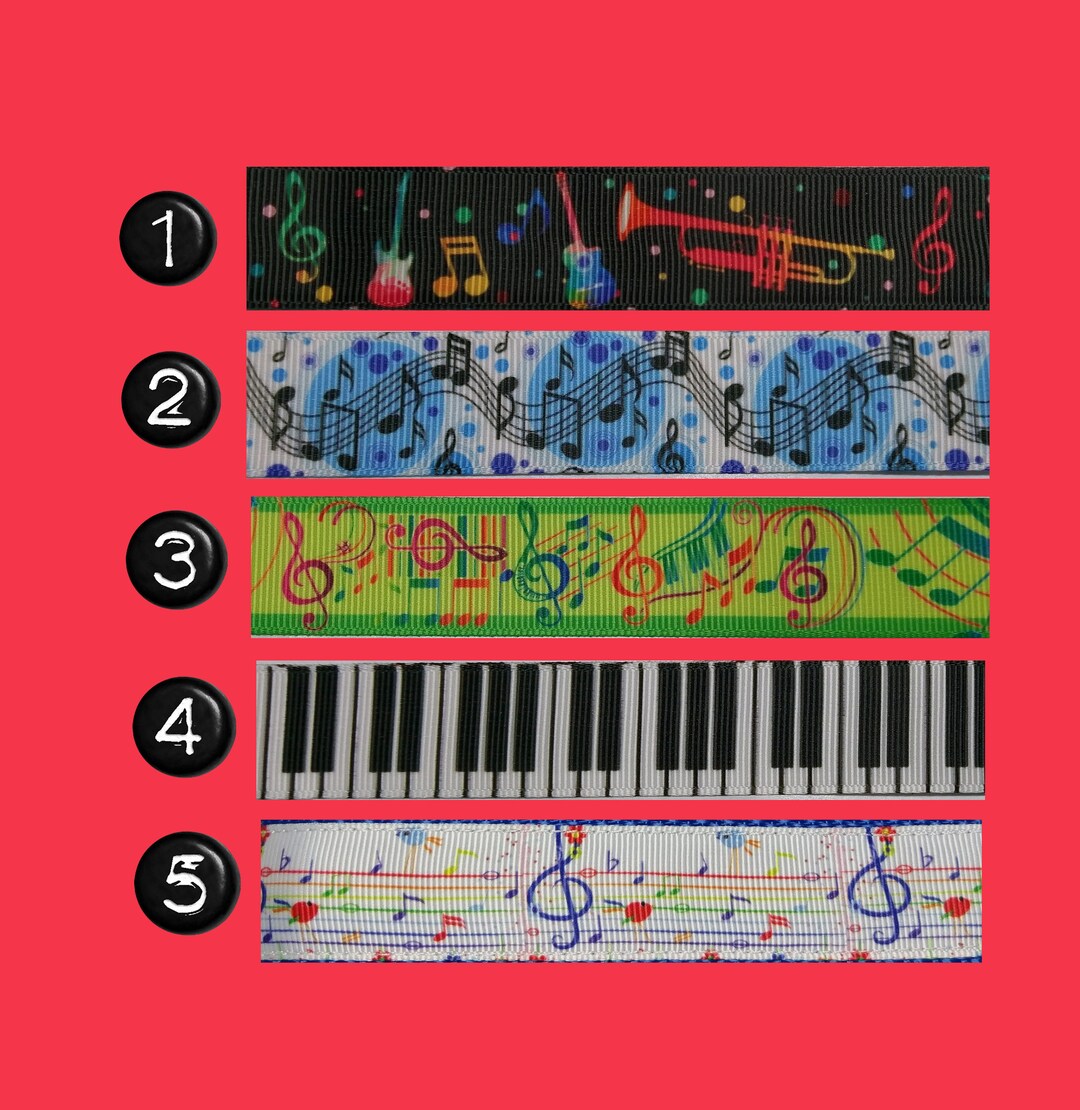 Music Piano Band Keychain Wristlet Key Fob or Full Length - Etsy