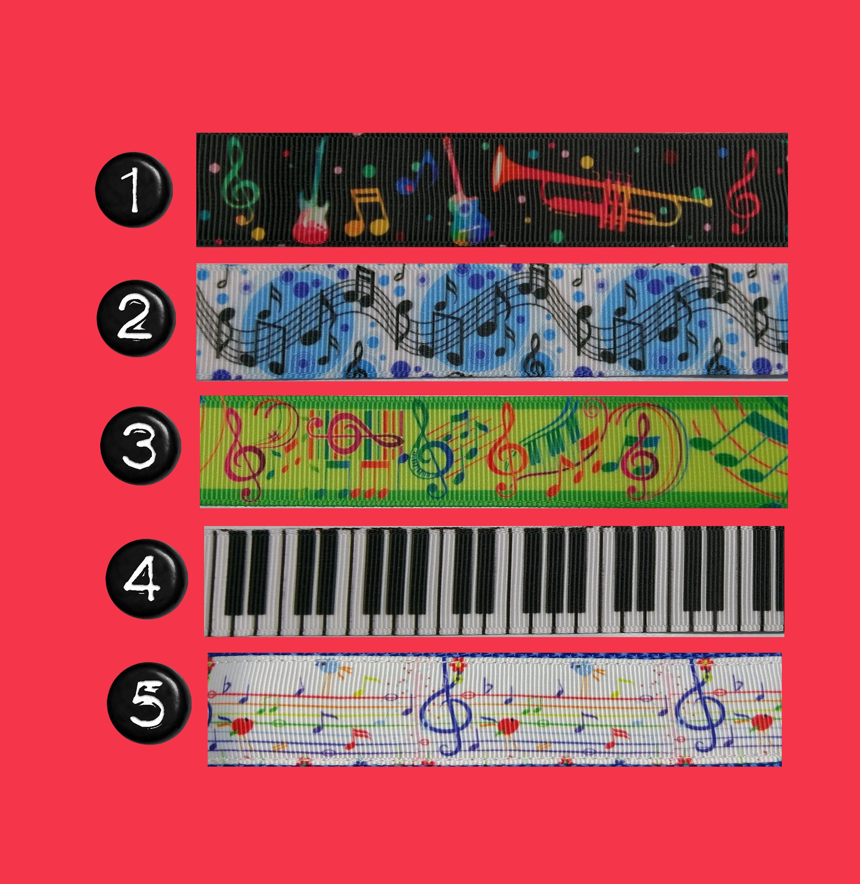 Music Piano Band Keychain Wristlet Key Fob or Full Length - Etsy