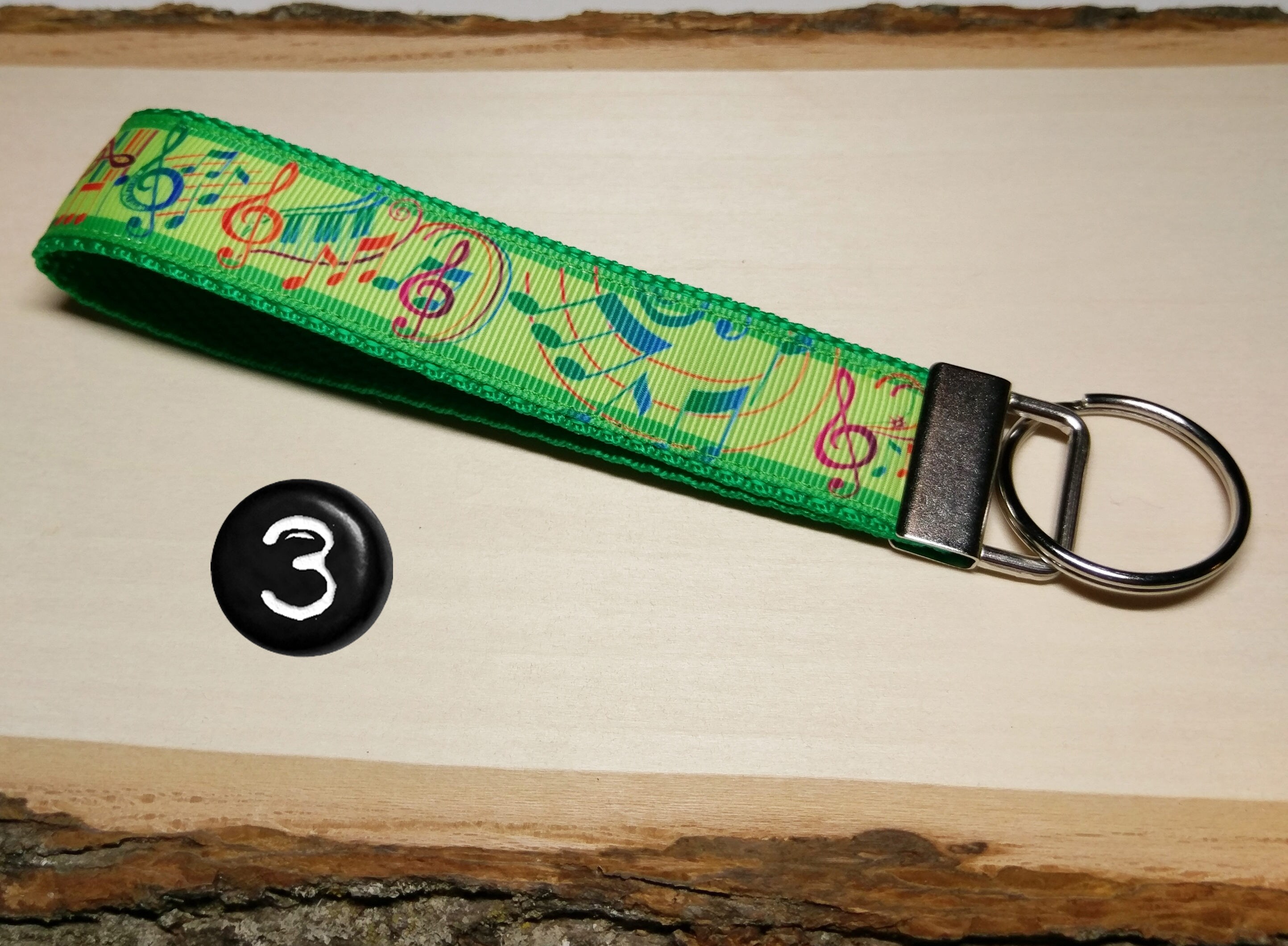 Music Piano Band Keychain Wristlet Key Fob or Full Length | Etsy