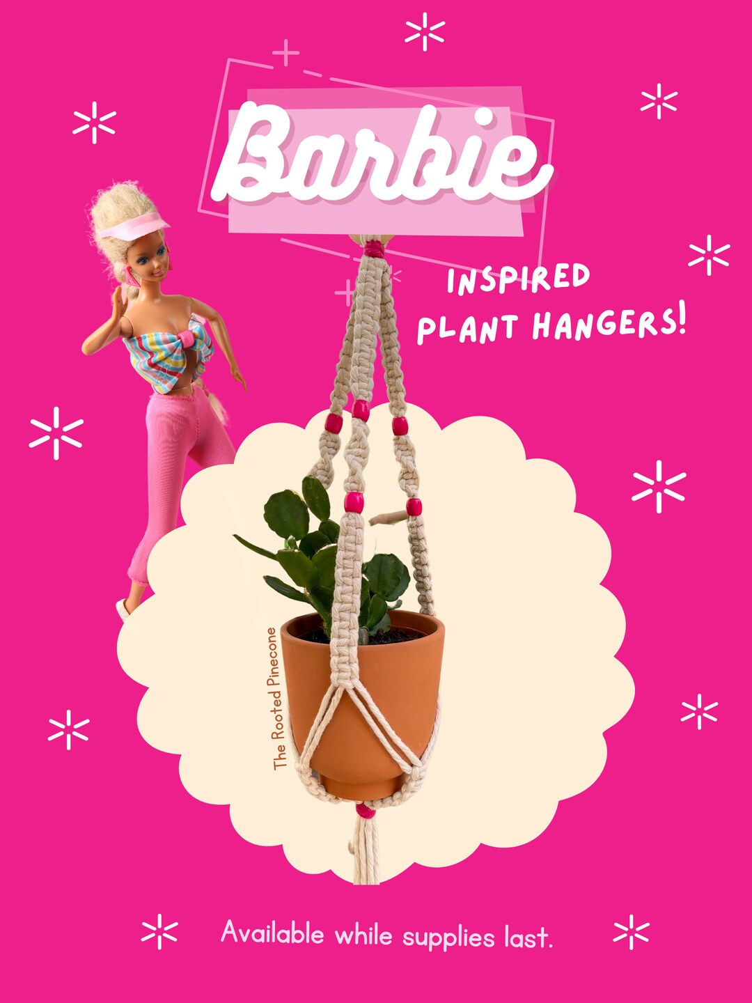 BARBIE Plant Hanger - Etsy