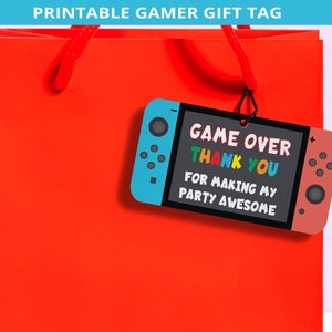 Video Game Party Favor Tag. Gamer Party. Video Game Party. Printable ...