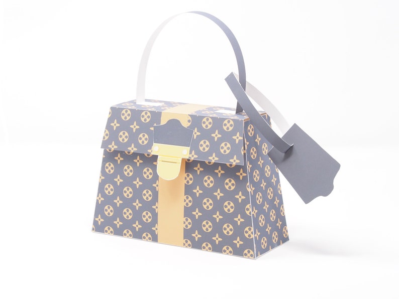 Fashion Party. 5 Fashion Handbag Favor Boxes. Printable Party | Etsy